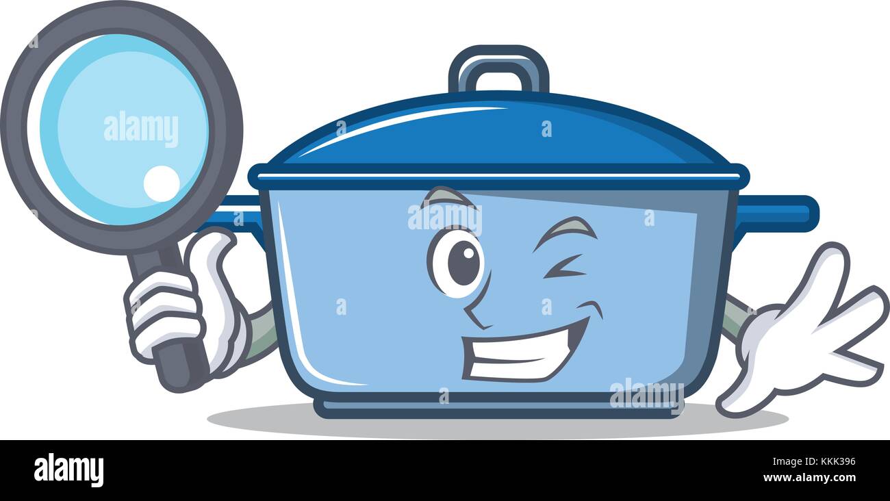 Detective kitchen character cartoon style Stock Vector Image & Art - Alamy