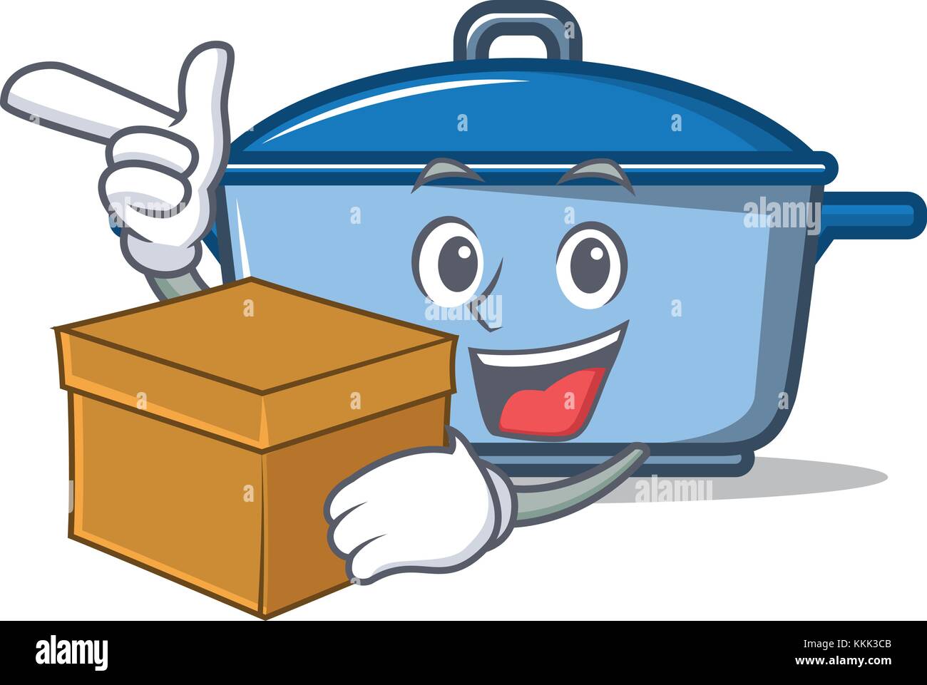 With box kitchen character cartoon style Stock Vector Image & Art - Alamy
