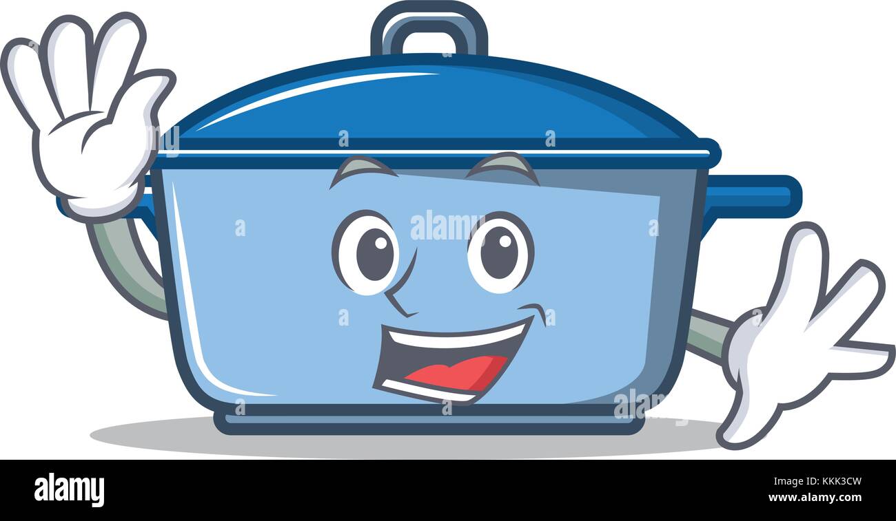 Waving kitchen character cartoon style Stock Vector Image & Art - Alamy