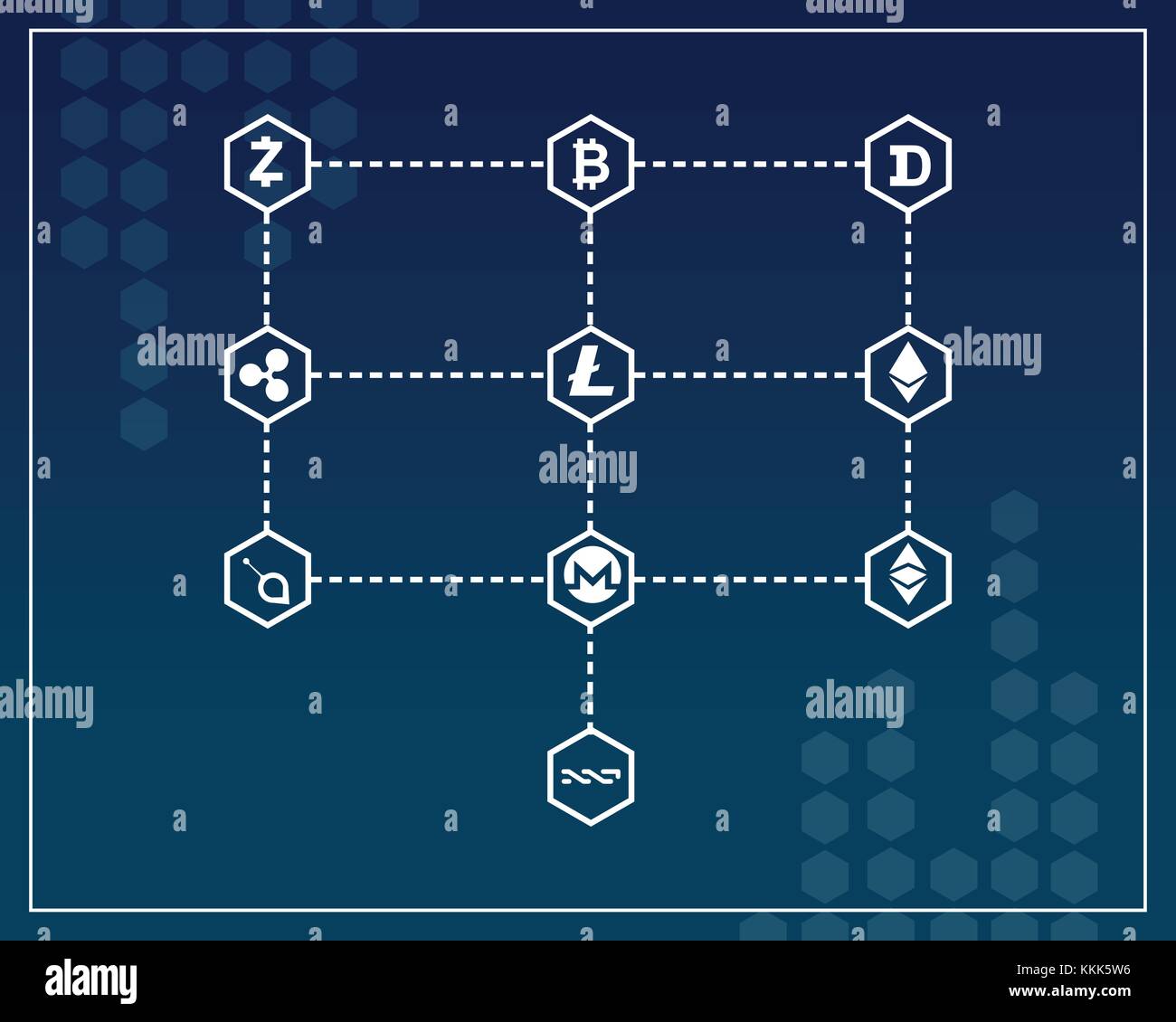 Block chain connections Stock Vector Images - Alamy
