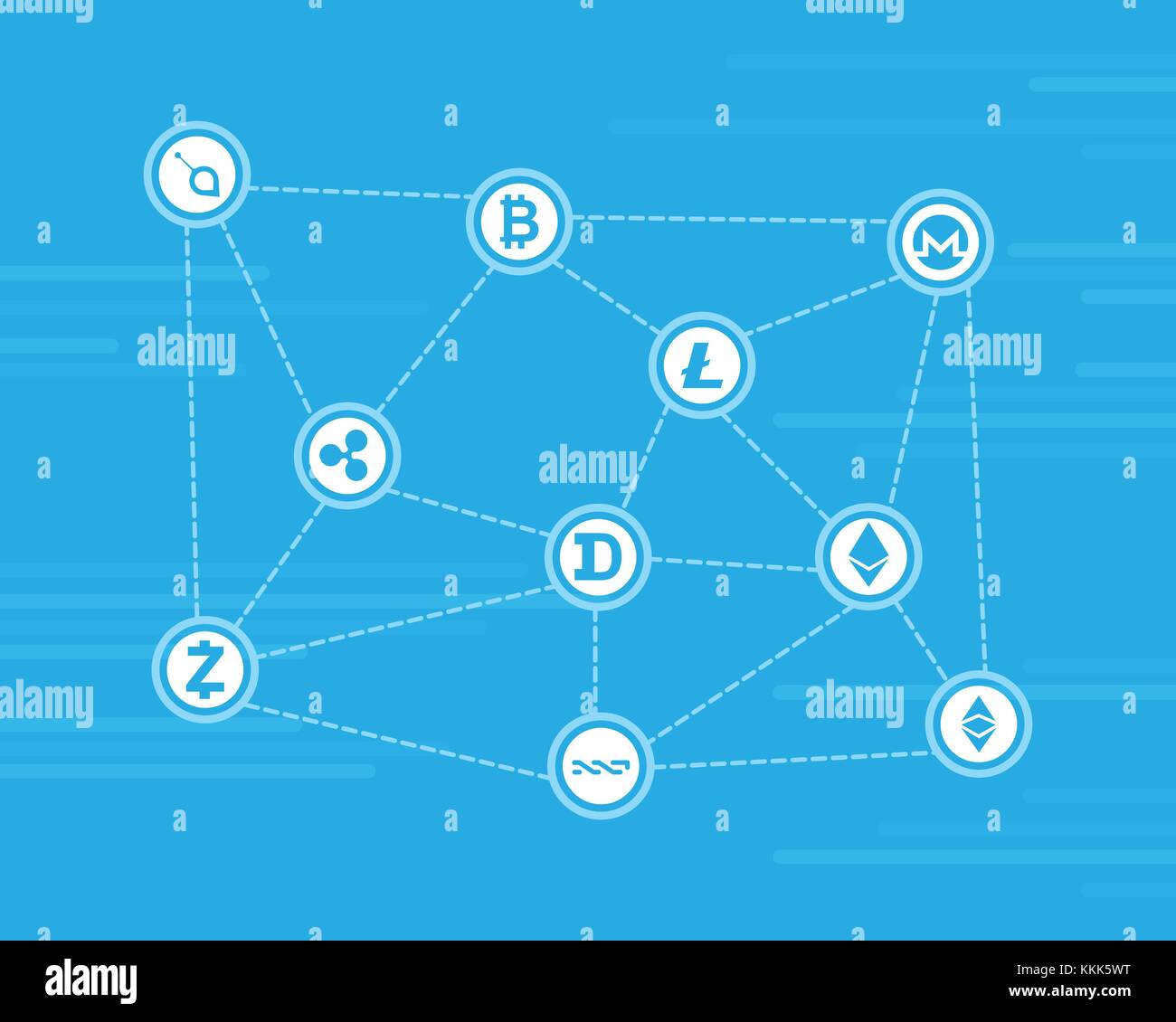 Design block chain style background Stock Vector Image & Art - Alamy