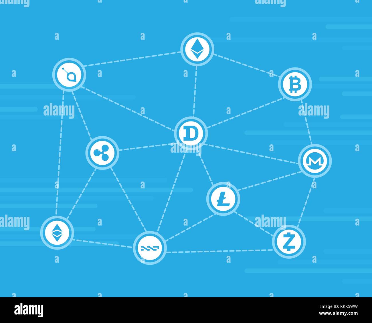 Design block chain style background Stock Vector Image & Art - Alamy