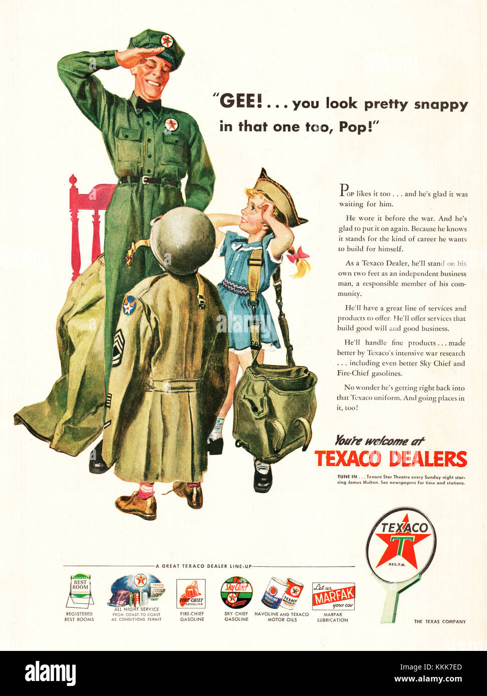 Texaco ad hi-res stock photography and images - Alamy