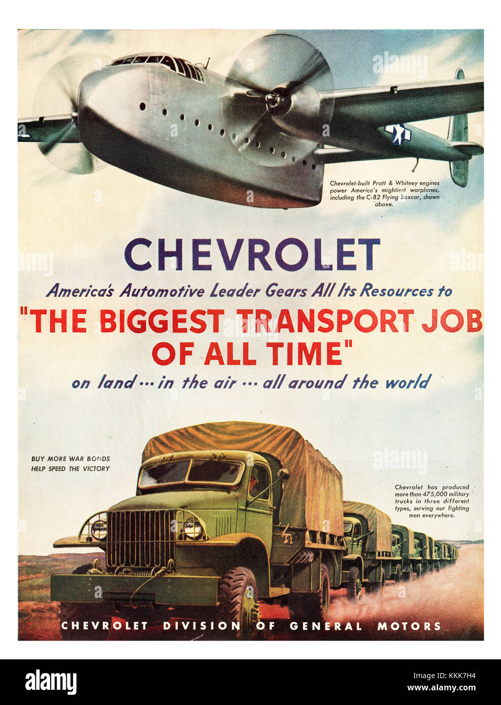 1945 U.S. Magazine Chevrolet Advert Stock Photo - Alamy