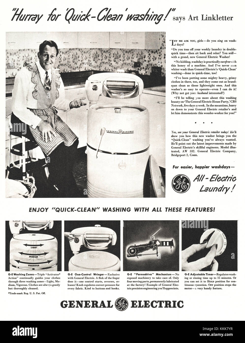 Washing machine advertisement hi-res stock photography and images - Alamy