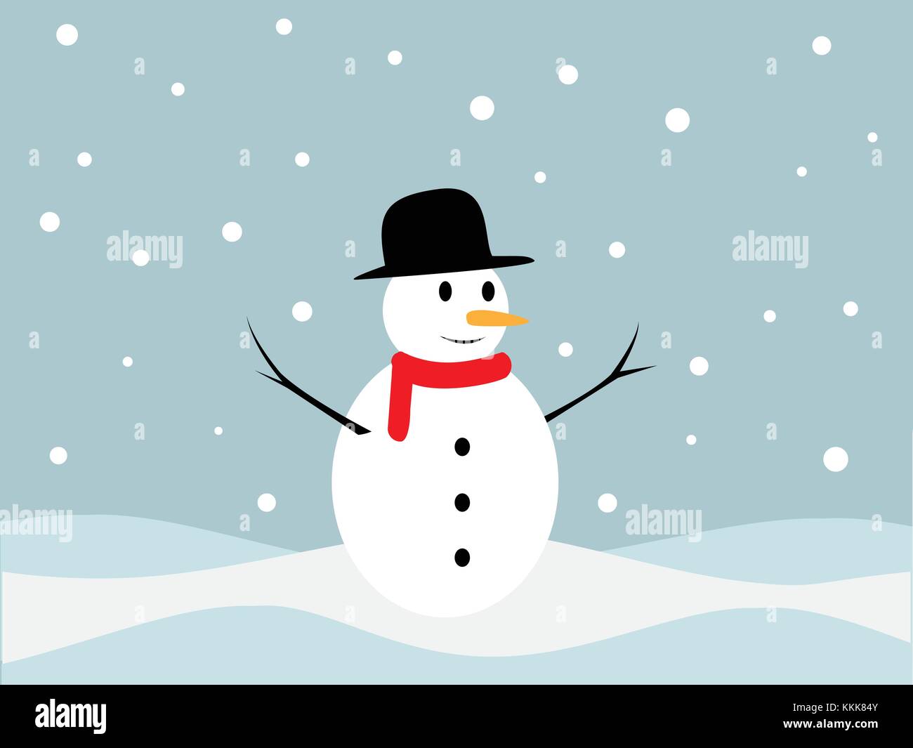 Merry christmas snowman cute Stock Vector Images - Alamy