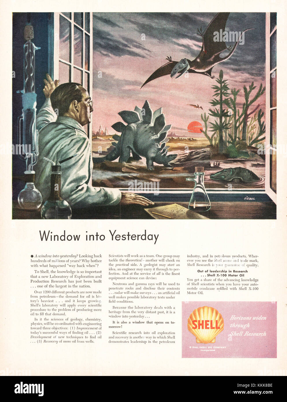 1948 U.S. Magazine Shell Research Advert Stock Photo - Alamy