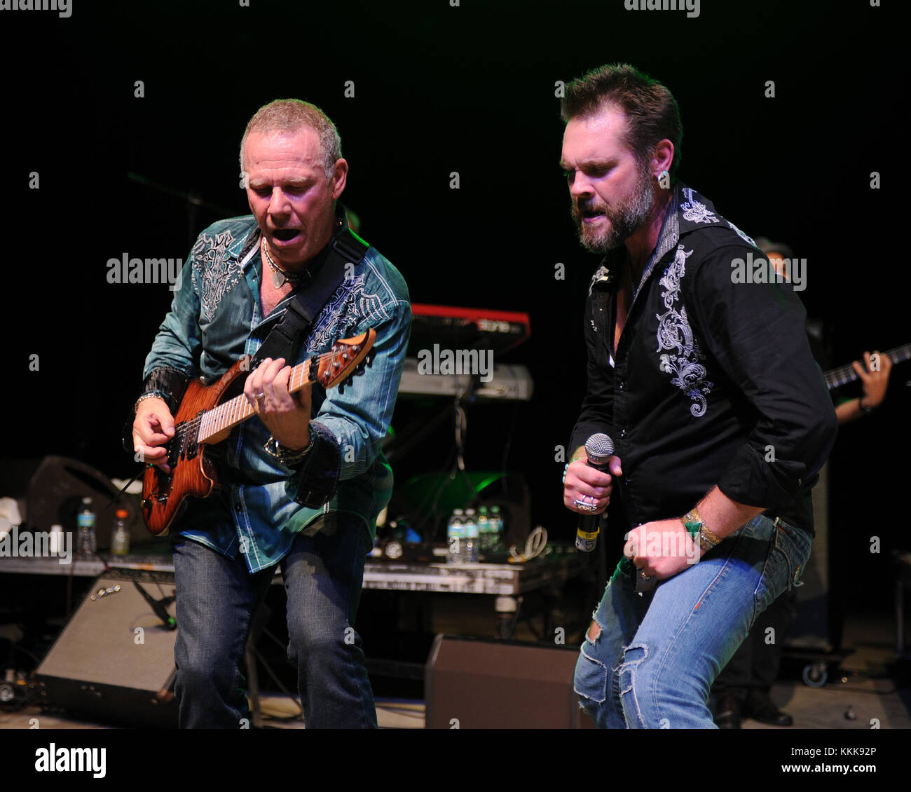 POMPANO BEACH, FL - OCTOBER 08: Dave Gellis, Bo Bice of Blood, Sweat ...