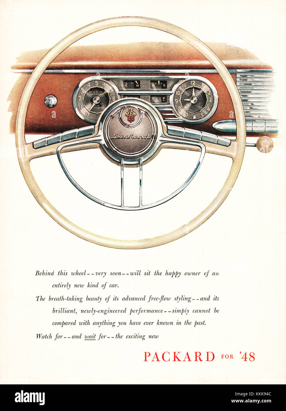 1947 U.S. Magazine Dodge Cars Advert Stock Photo - Alamy