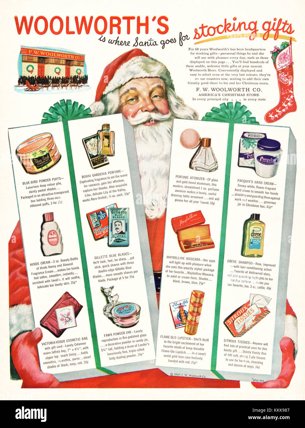 1947 U.S. Magazine Woolworths Advert Stock Photo - Alamy