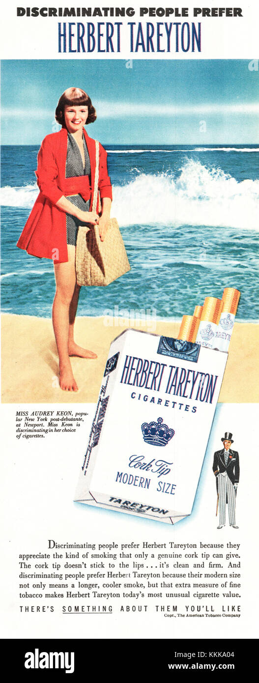 Herbert Tareyton Cigarettes Rare Early Herbert Tareyton Sealed