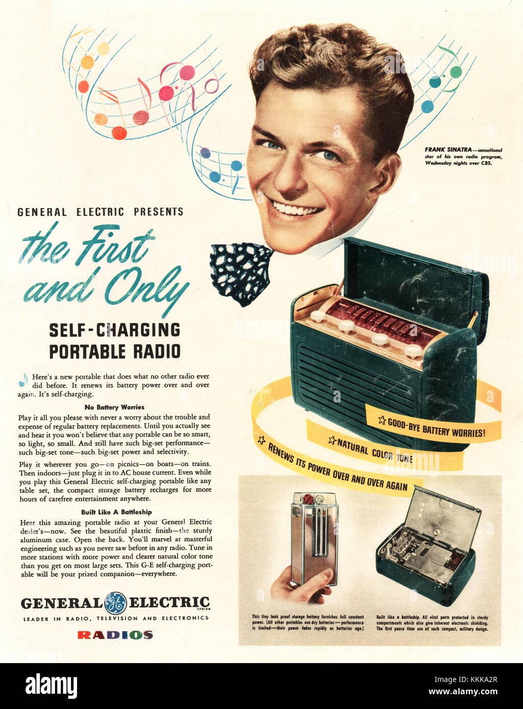 1946 U.S. Magazine General Electric Radio Advert Stock Photo - Alamy
