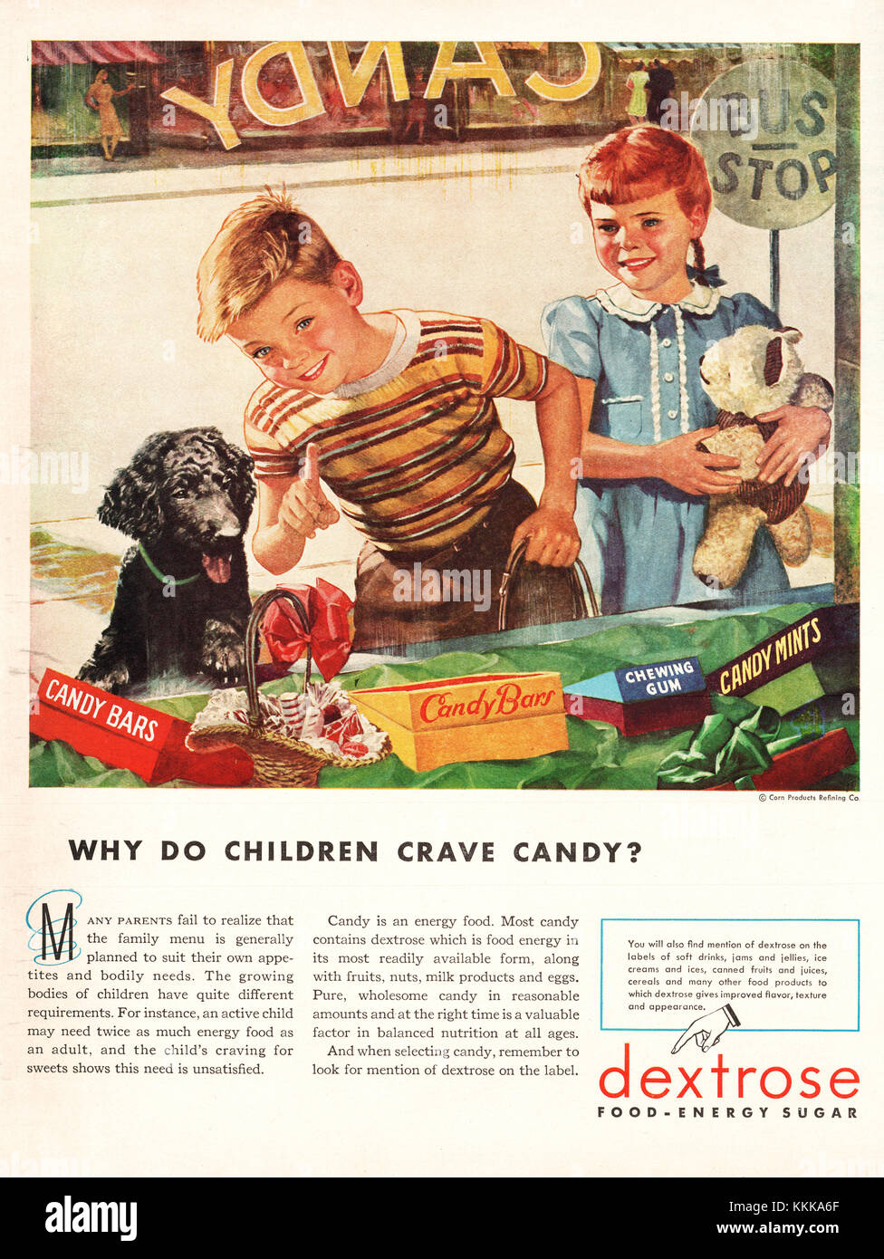1946 U.S. Magazine Dextrose Sugar Advert Stock Photo - Alamy