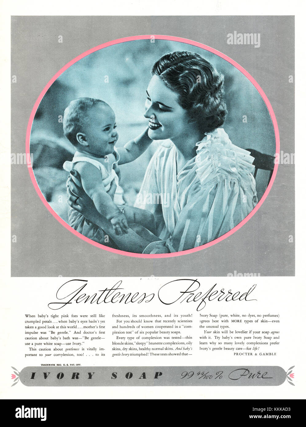 1937 U.S. Magazine Ivory Soap Advert Stock Photo - Alamy