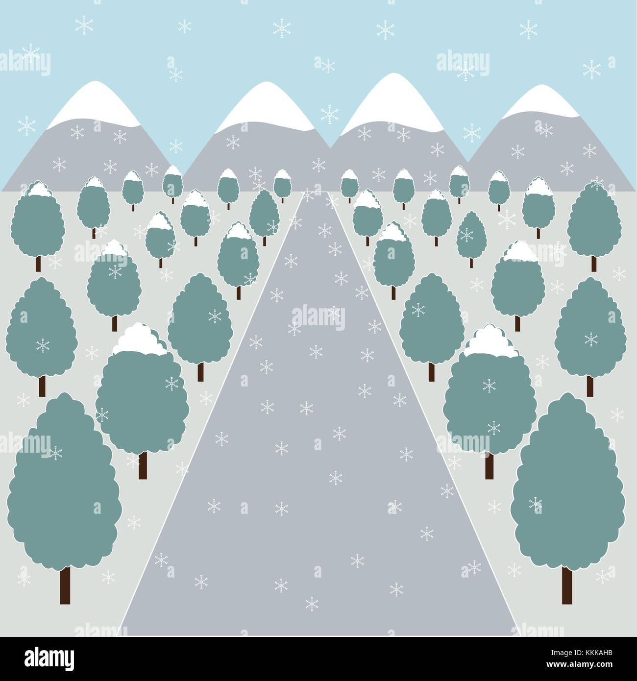 Road blue sky rocky Stock Vector Images - Alamy