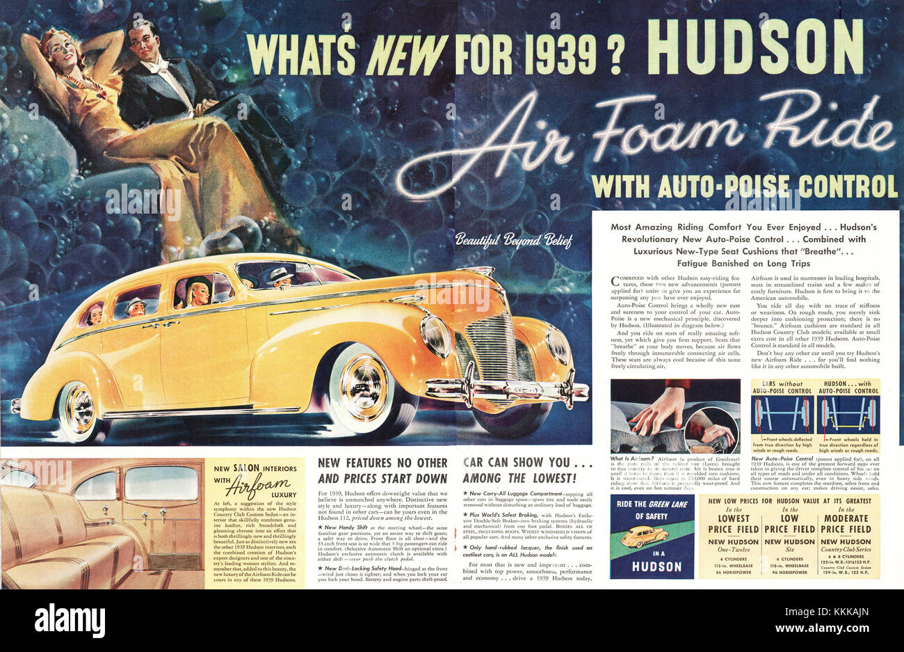 1938 U.S. Magazine Hudson Cars Advert Stock Photo - Alamy