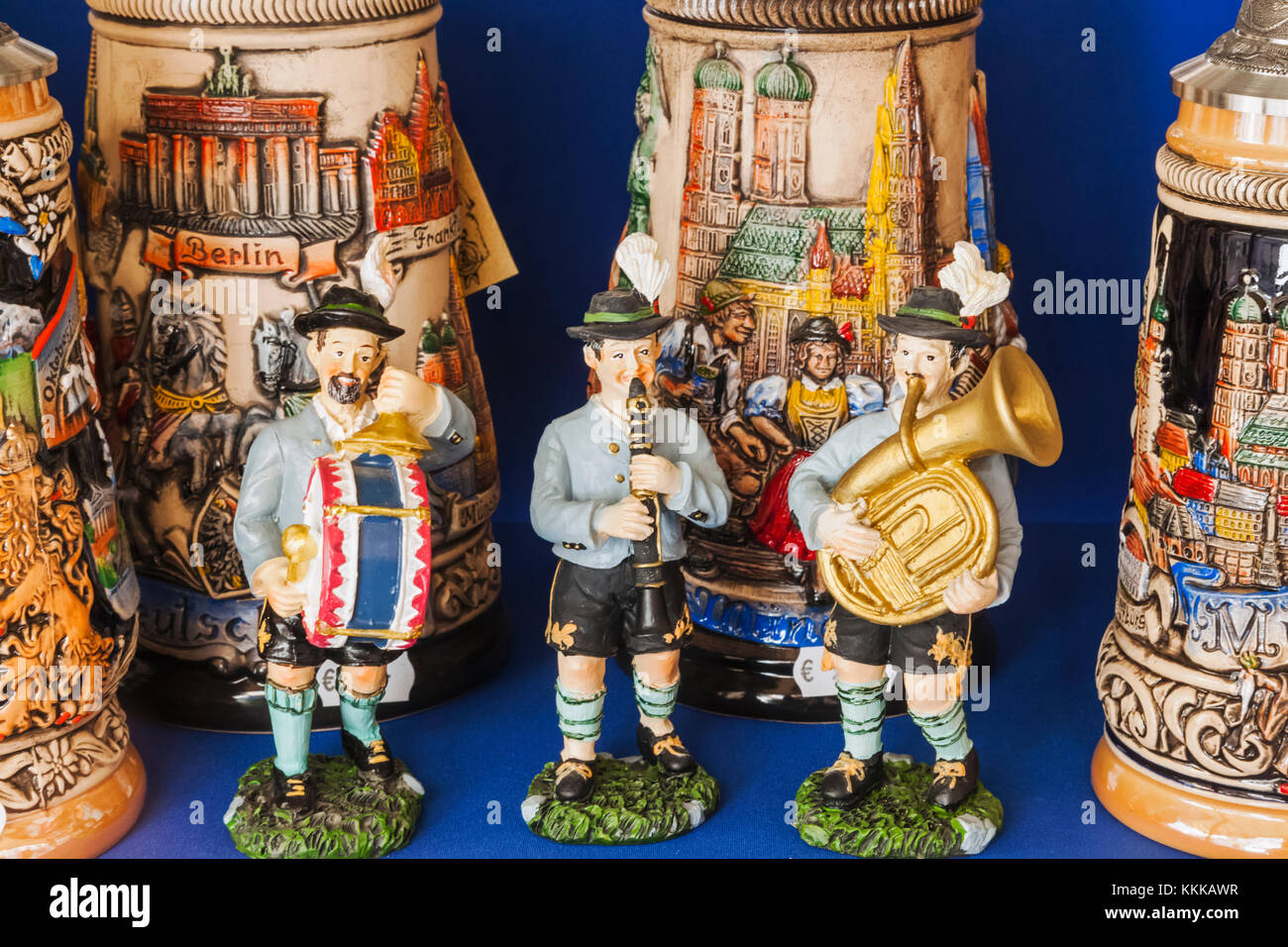 Germany, Bavaria, Munich, Marienplatz, Souvenir Shop Display of ...