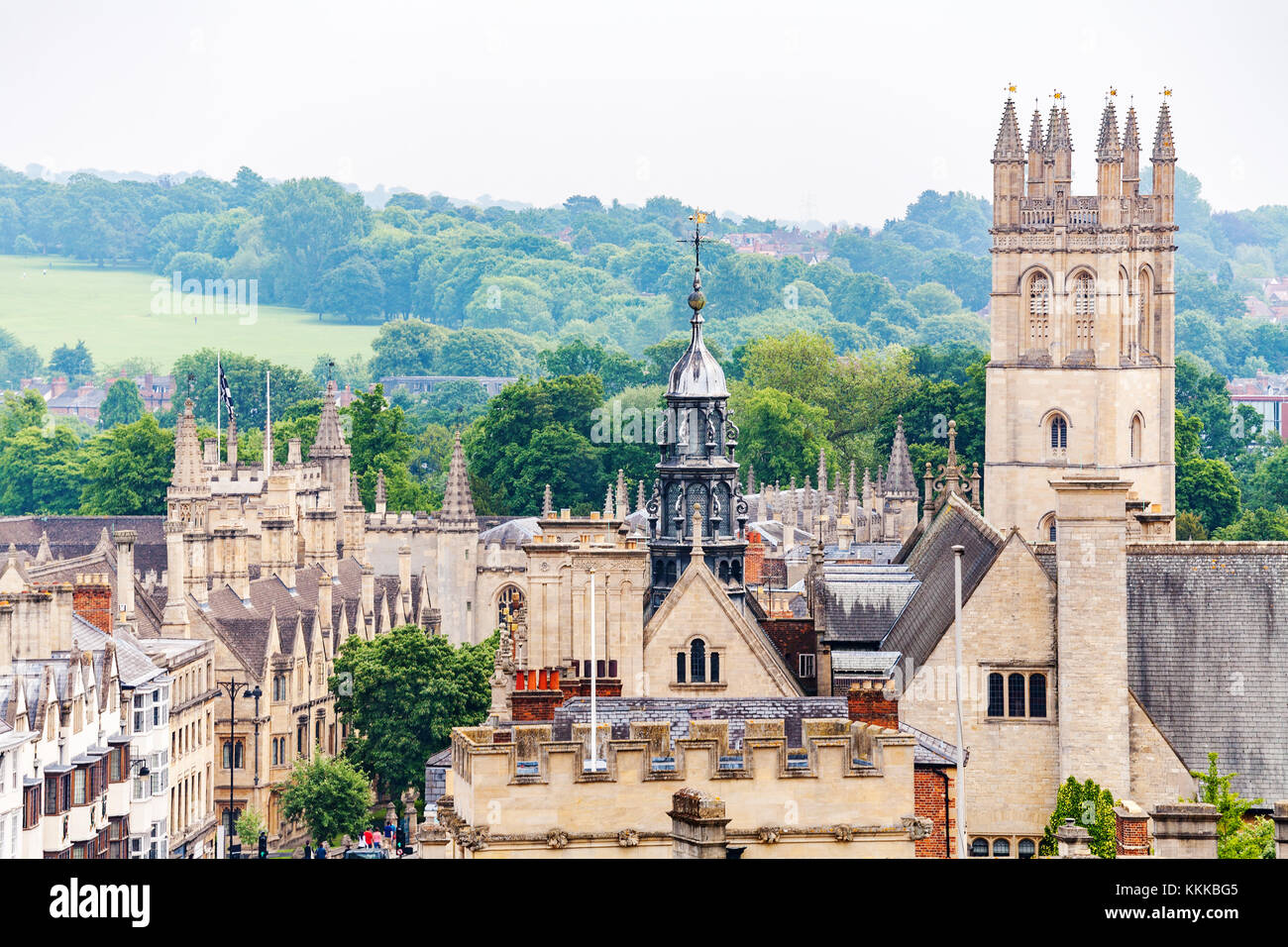 Typical view of Oxford rooftops. England, UK Stock Photo - Alamy