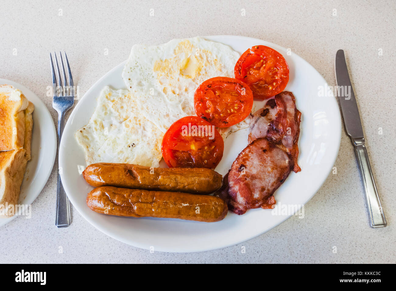 England, London, Typical Cafe English Breakfast Stock Photo - Alamy