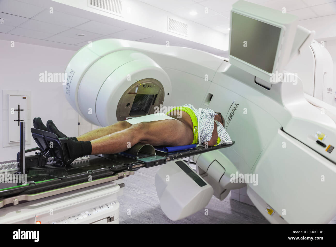 England, London, Afro-Caribbean Man Receiving Radiotherapy Treatment ...