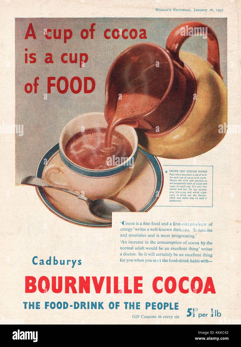 Cadburys cocoa advertisement hi-res stock photography and images - Alamy