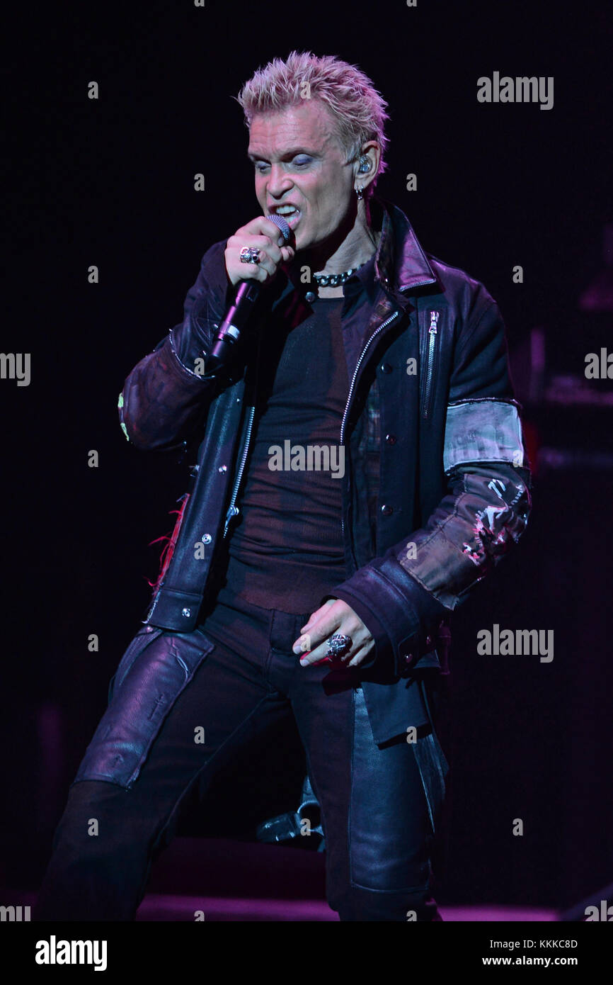 Billy idol band performs at hard rock live object hi-res stock ...