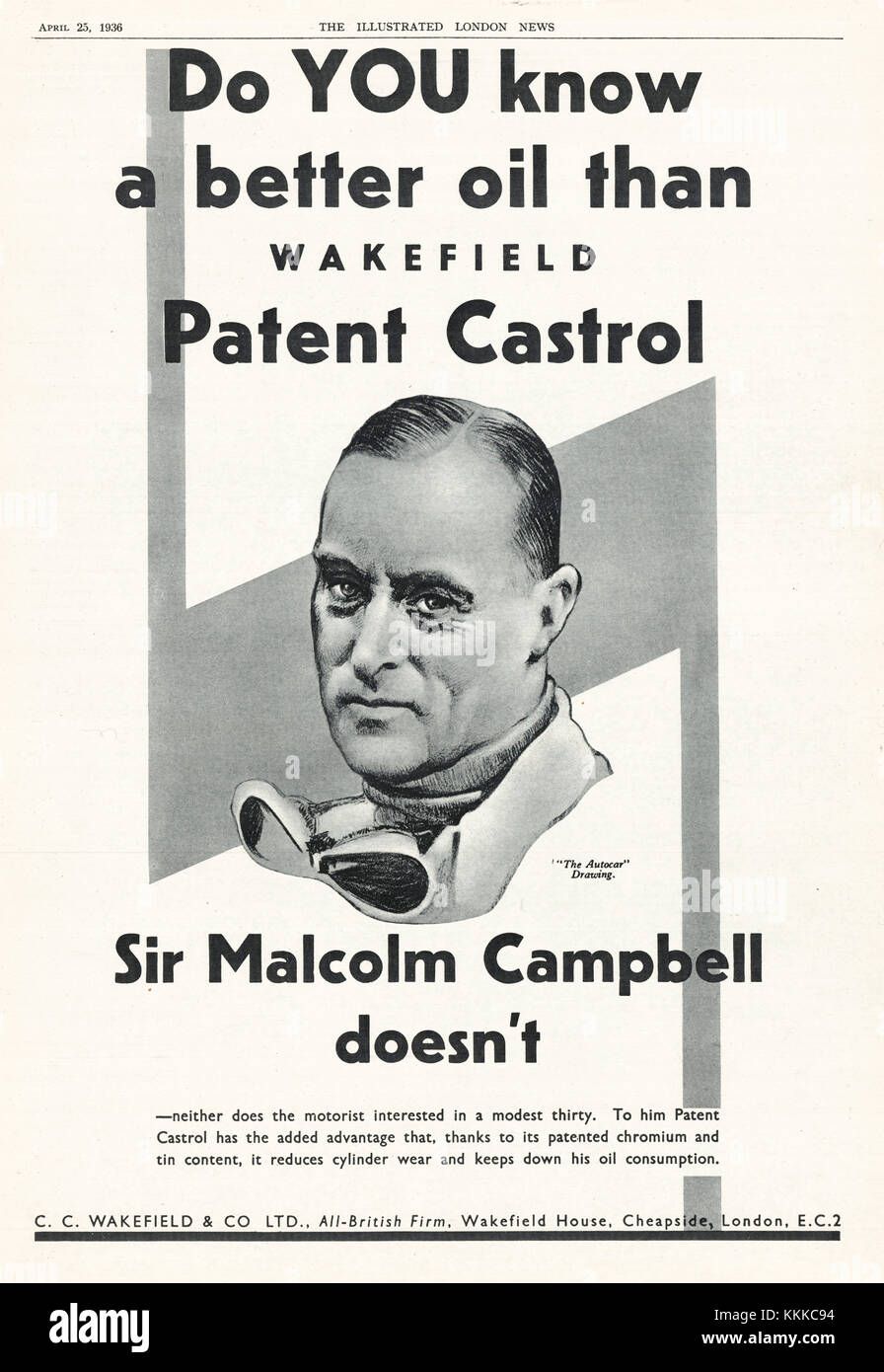 Castrol ad hi-res stock photography and images - Alamy