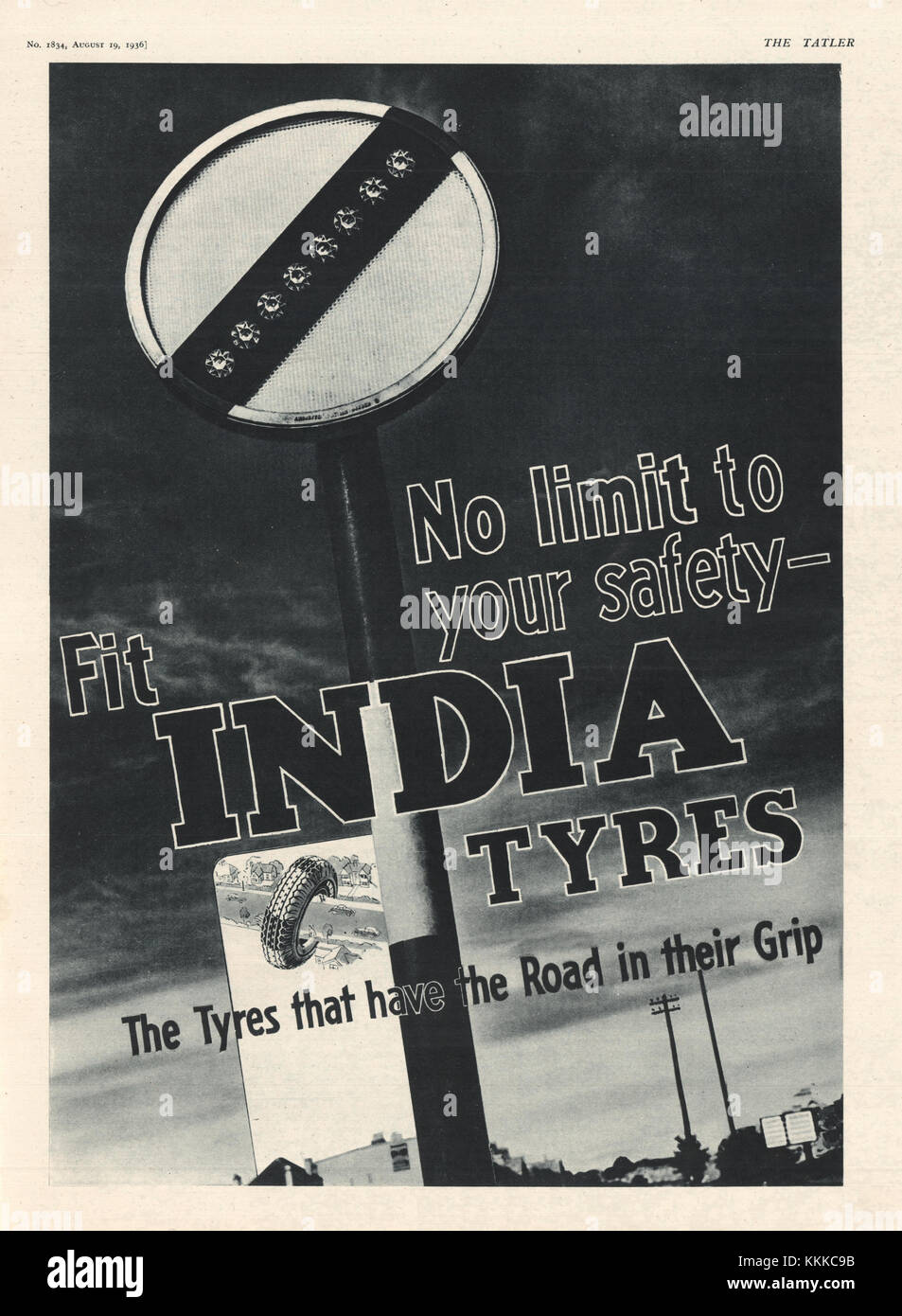 1936 UK Magazine India Tyres Advert Stock Photo - Alamy