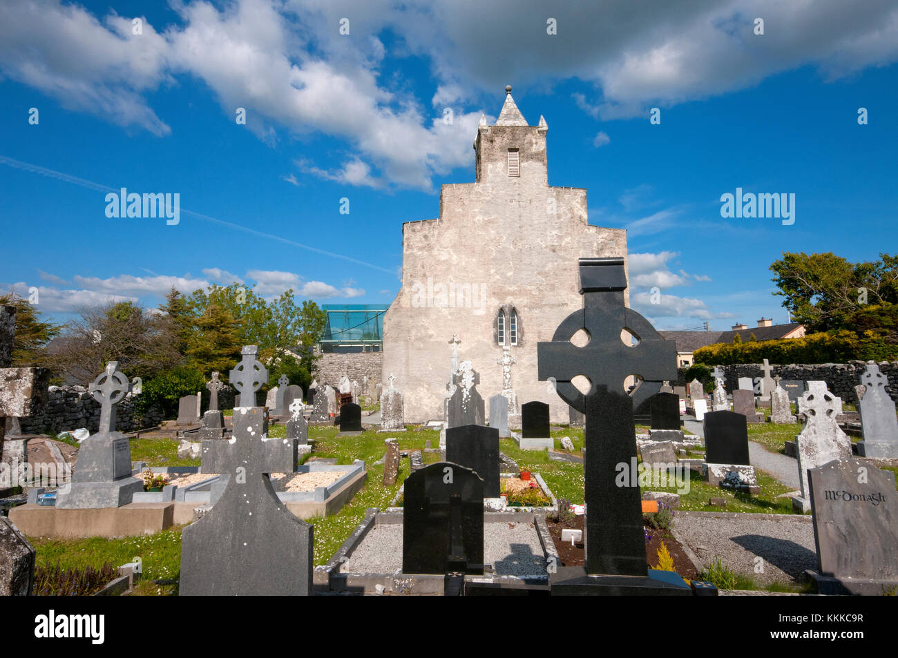 Cemetery and ancient cathedral in Kilfenora, County Clare, Ireland ...