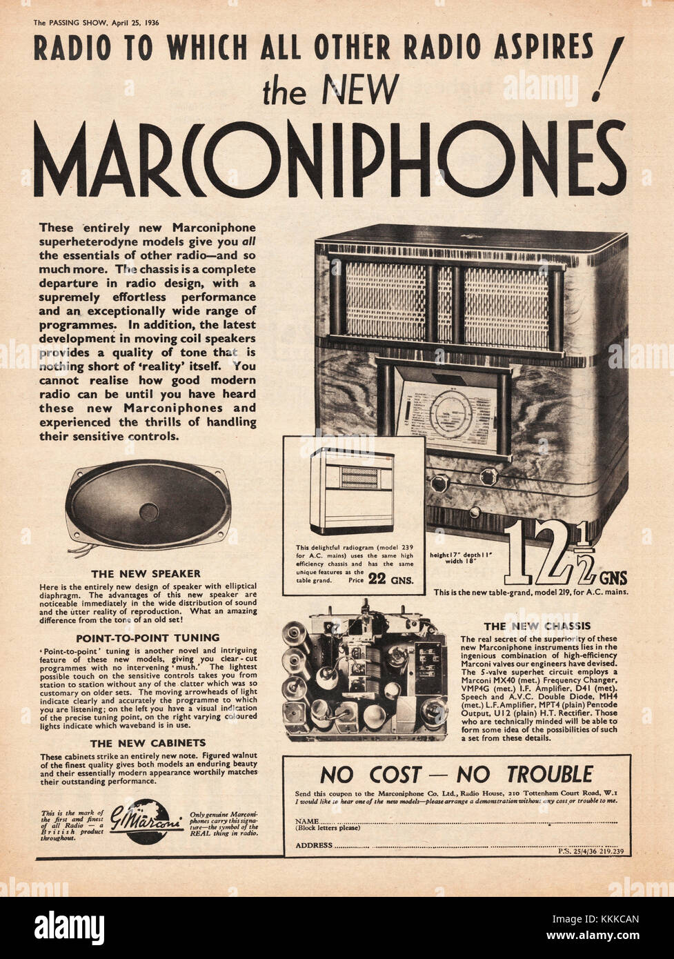 Marconiphone hi-res stock photography and images - Alamy