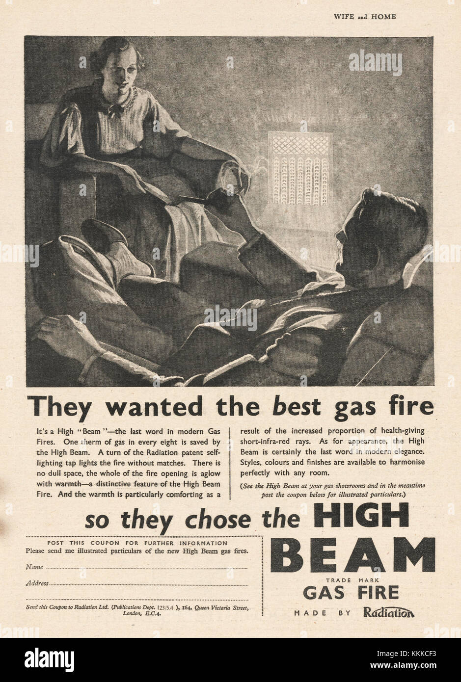 Magazine advert for central heating hi-res stock photography and images - Alamy