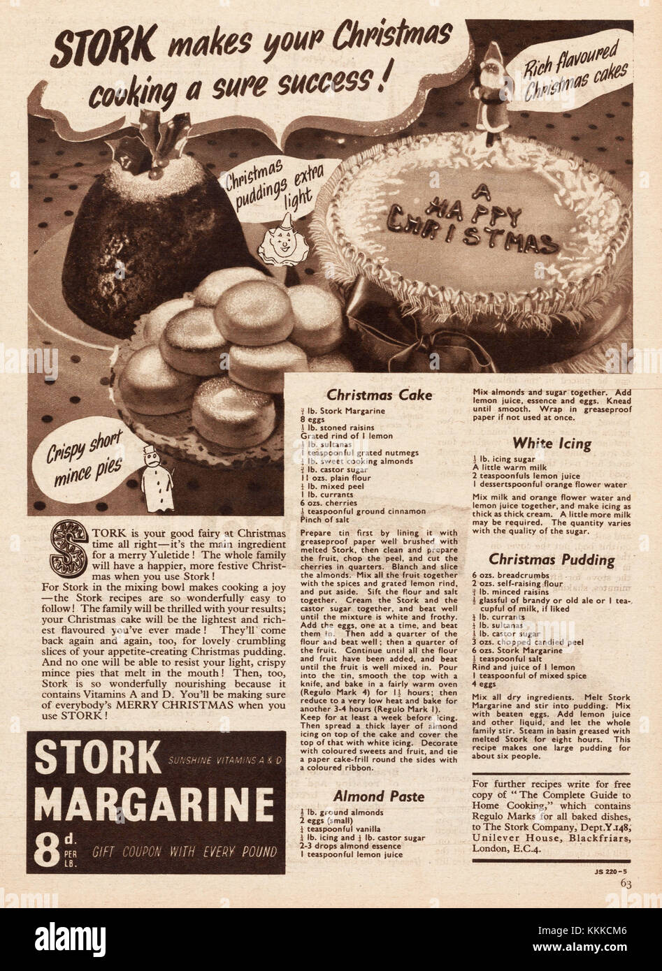 Stork margarine advert hi-res stock photography and images - Alamy