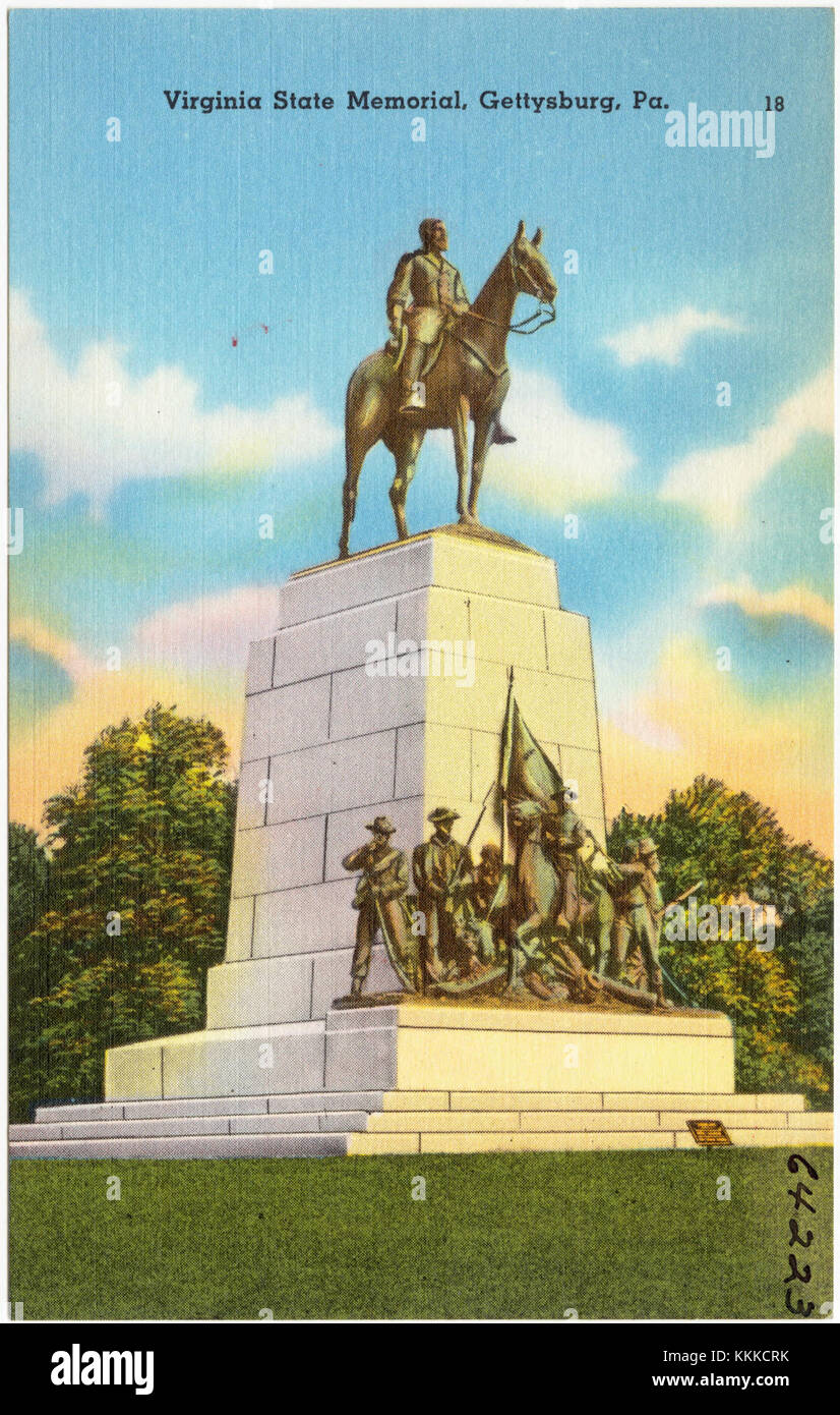 The Virginia State Memorial at Gettysburg commemorates the soldiers ...