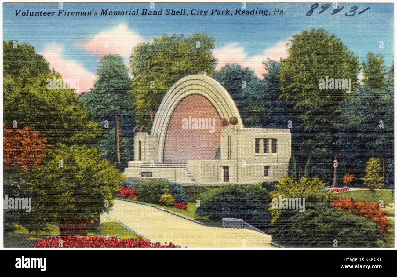 The Volunteer Fireman's Memorial Band Shell in City Park, Pennsylvania ...