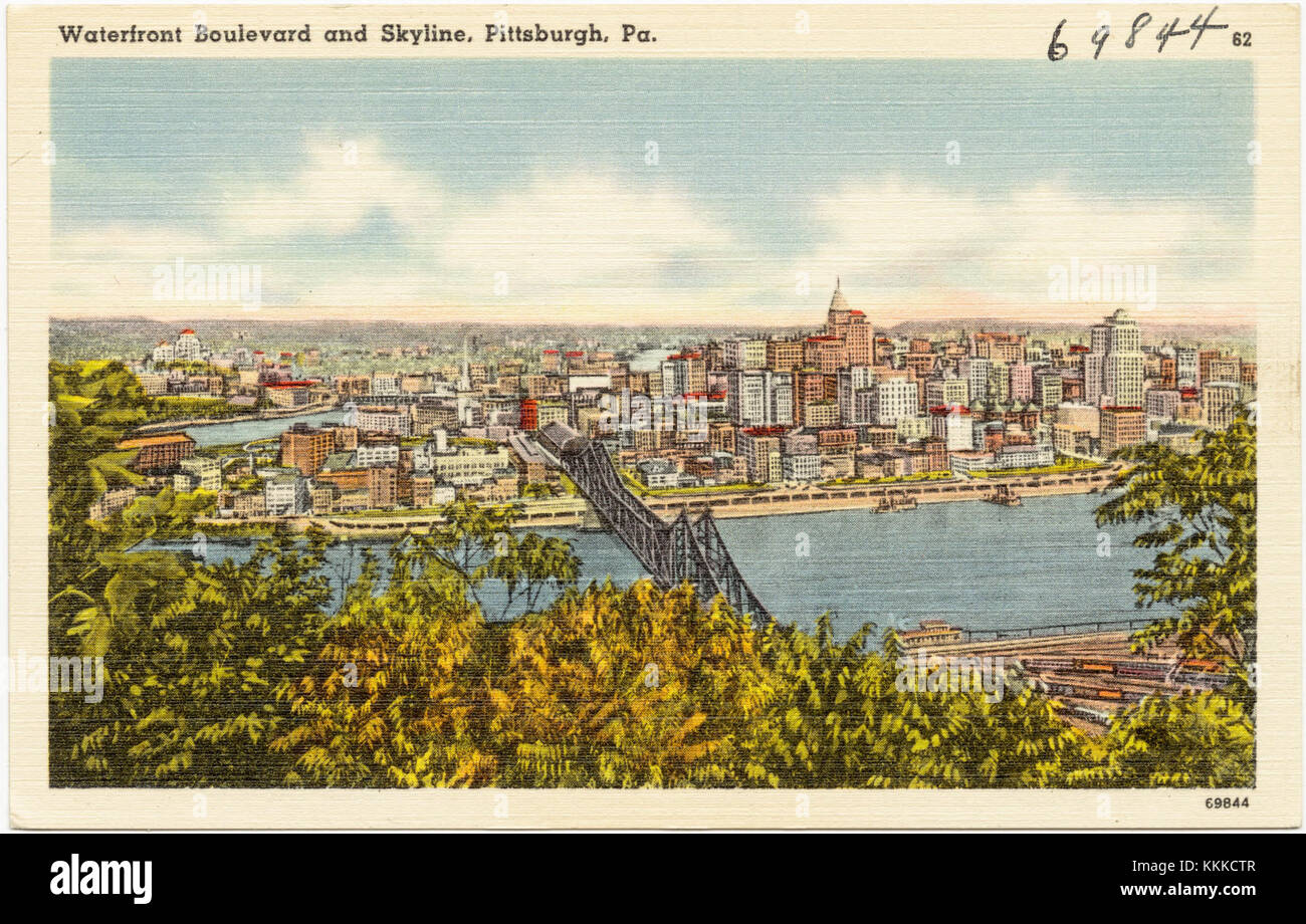 This image captures the scenic Waterfront Boulevard and skyline of ...