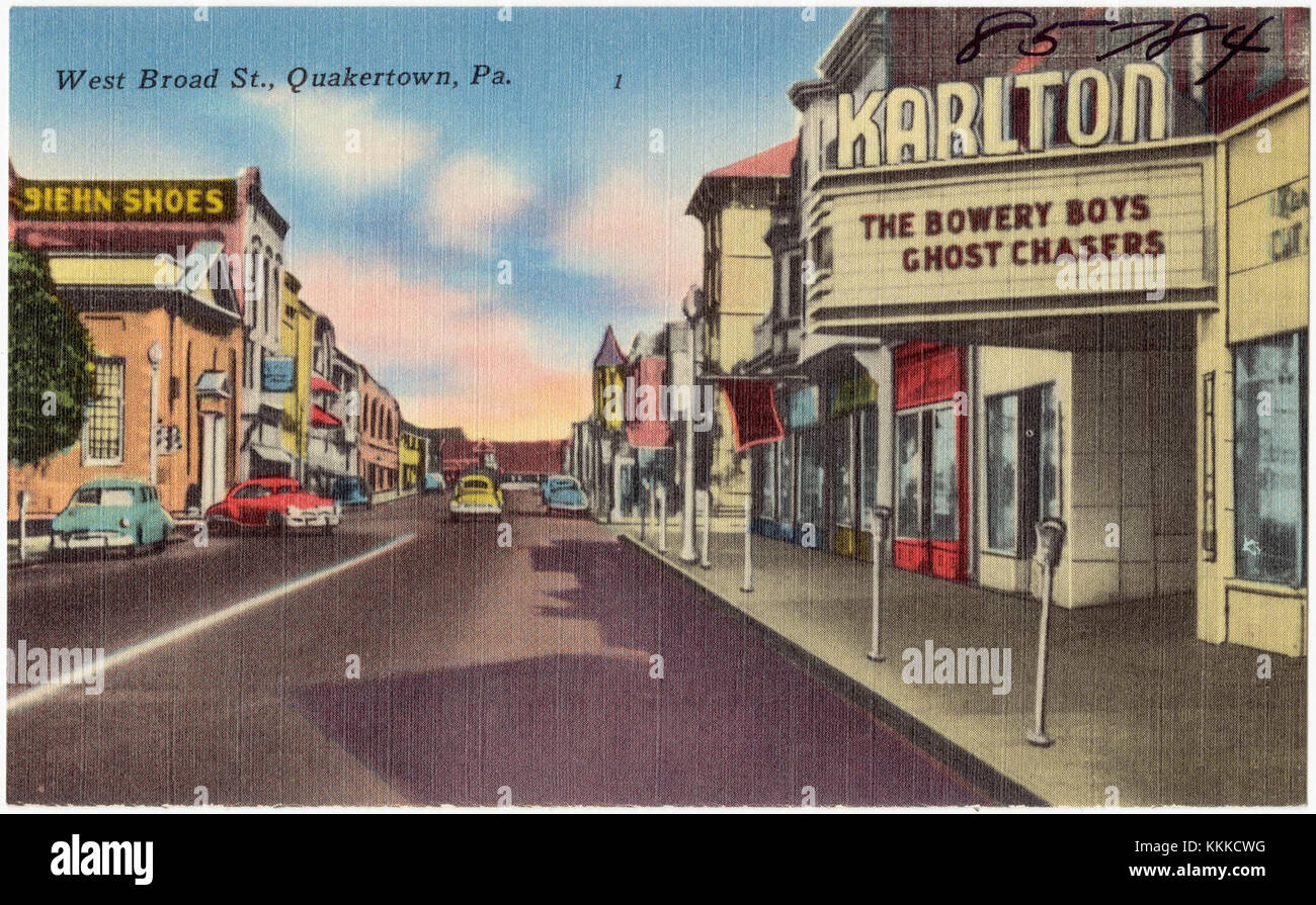 This photo shows West Broad Street in Quakertown, Pennsylvania, a town ...