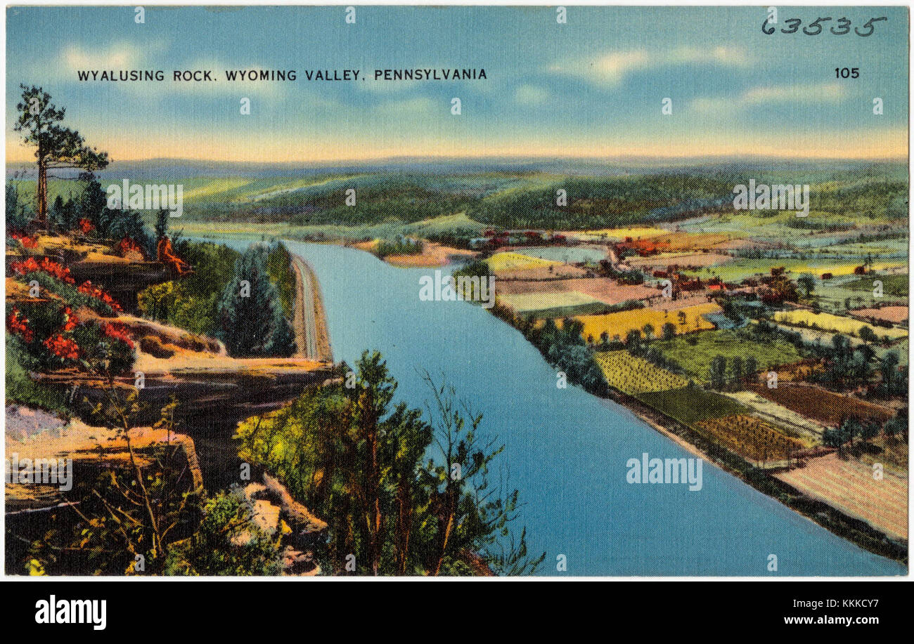 Wyalusing Rock, a geological and historical landmark in Wyoming Valley ...