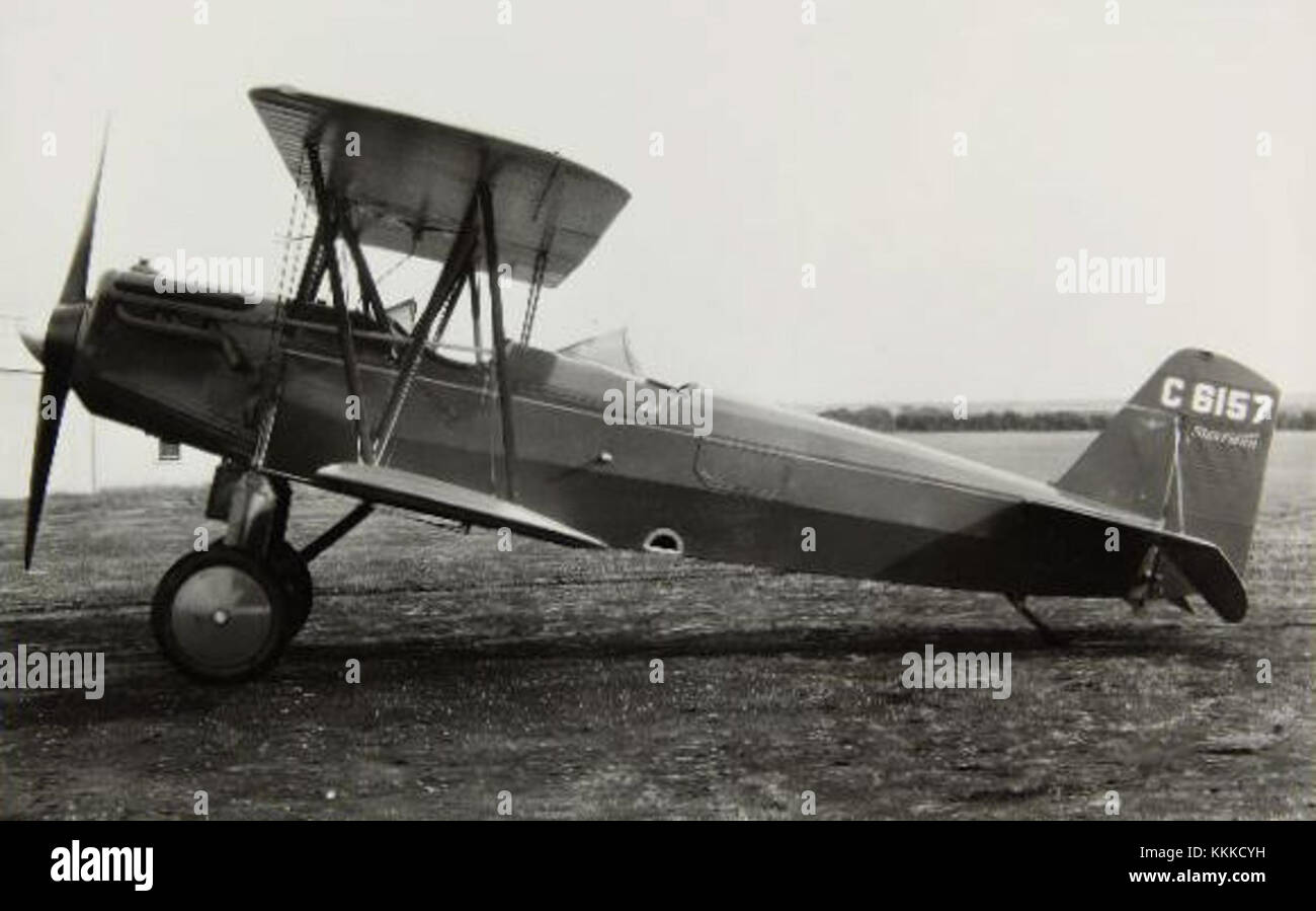 The Stearman C-3B, with serial number 141 and registration NC6157, is ...
