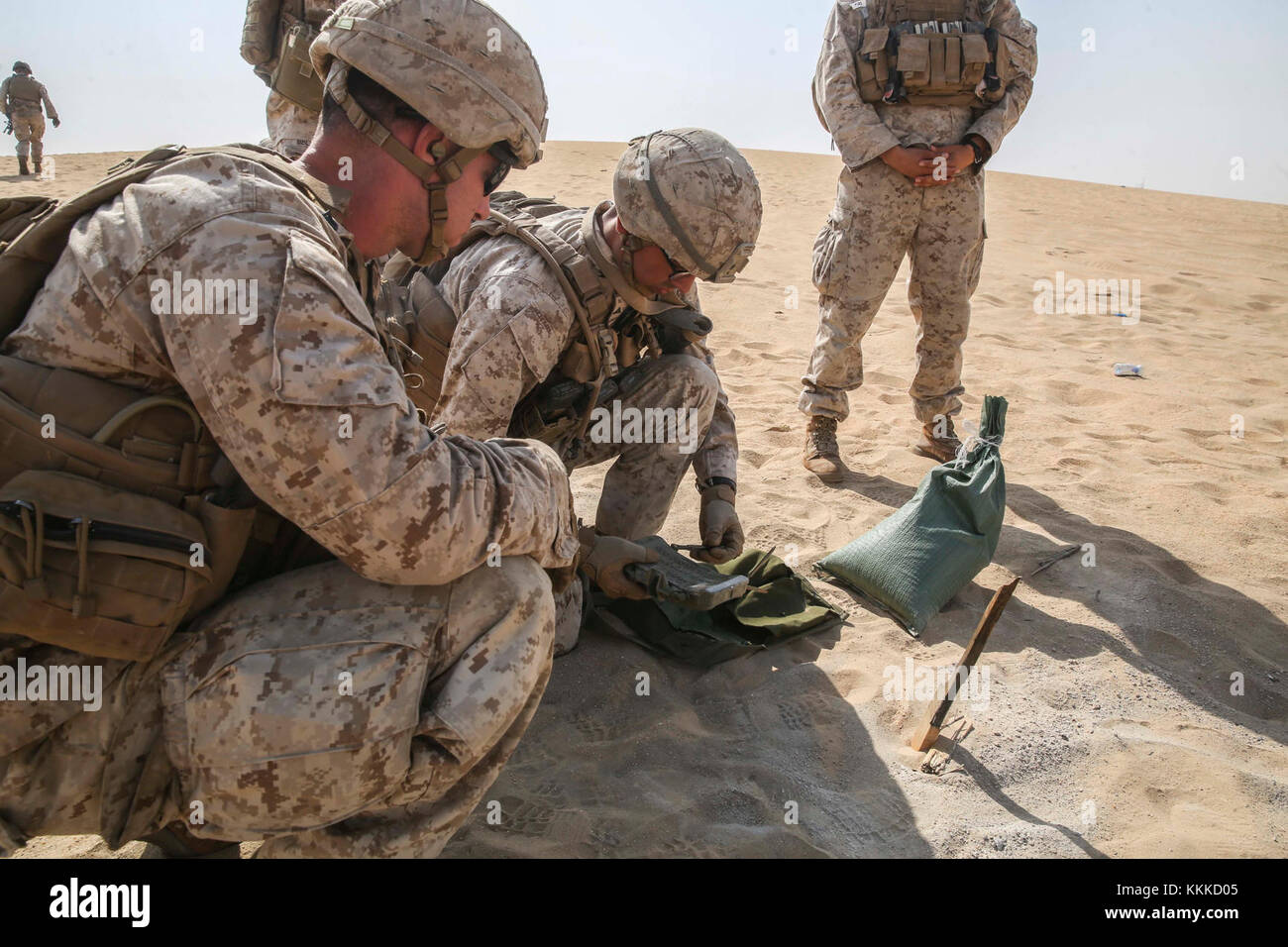 U.S. 5TH FLEET AREA OF OPERATIONS– A Marine with Company A, 1st ...