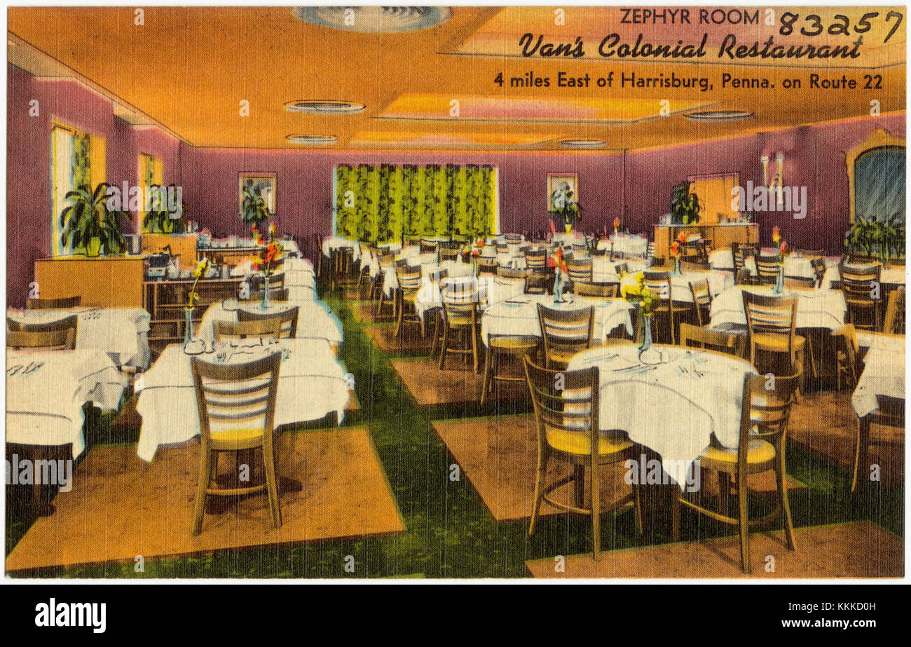 The Zephyr Room at Van's Colonial Restaurant, located just east of ...