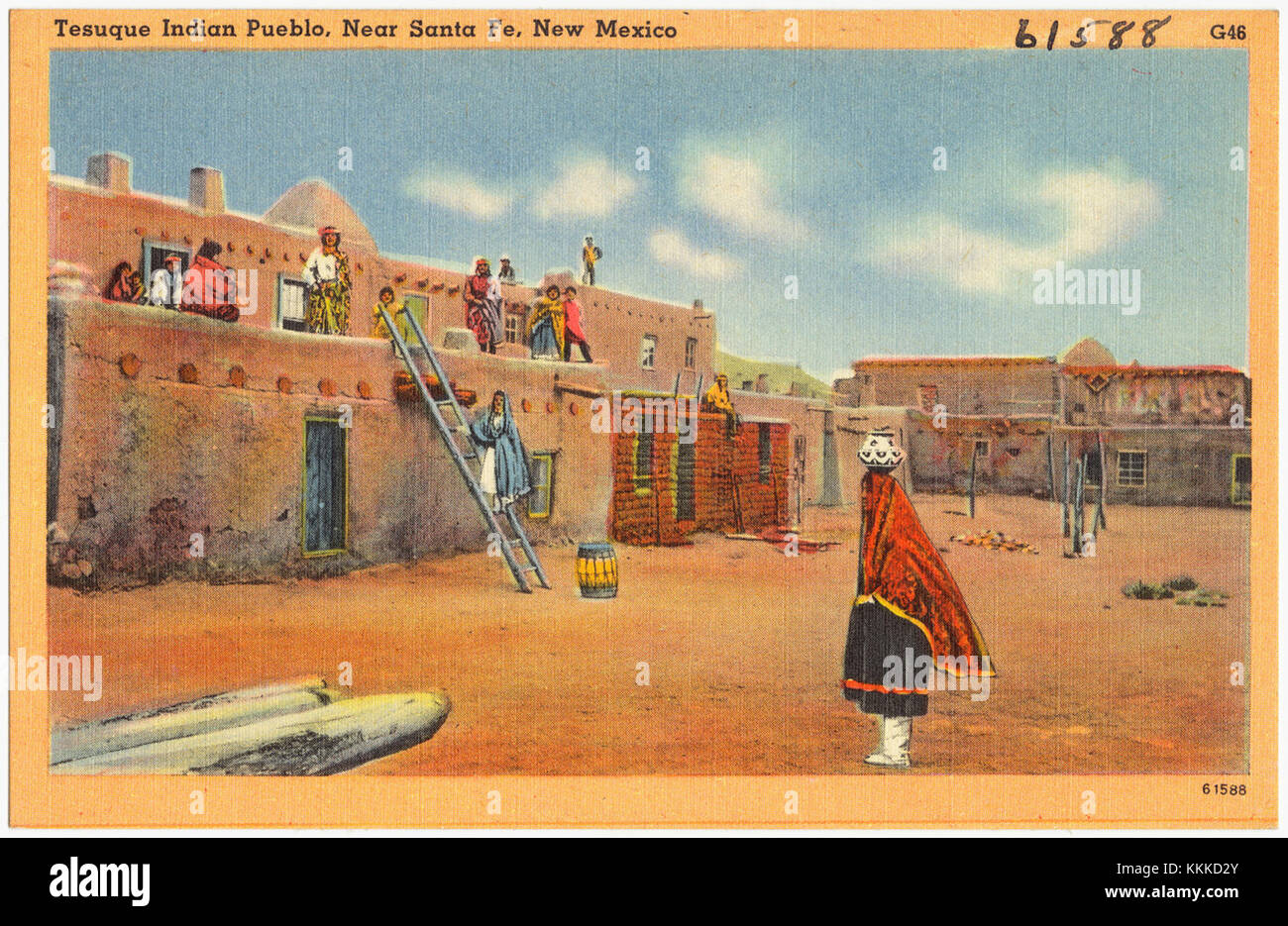 Tesuque Pueblo, located near Santa Fe, New Mexico, is an indigenous ...