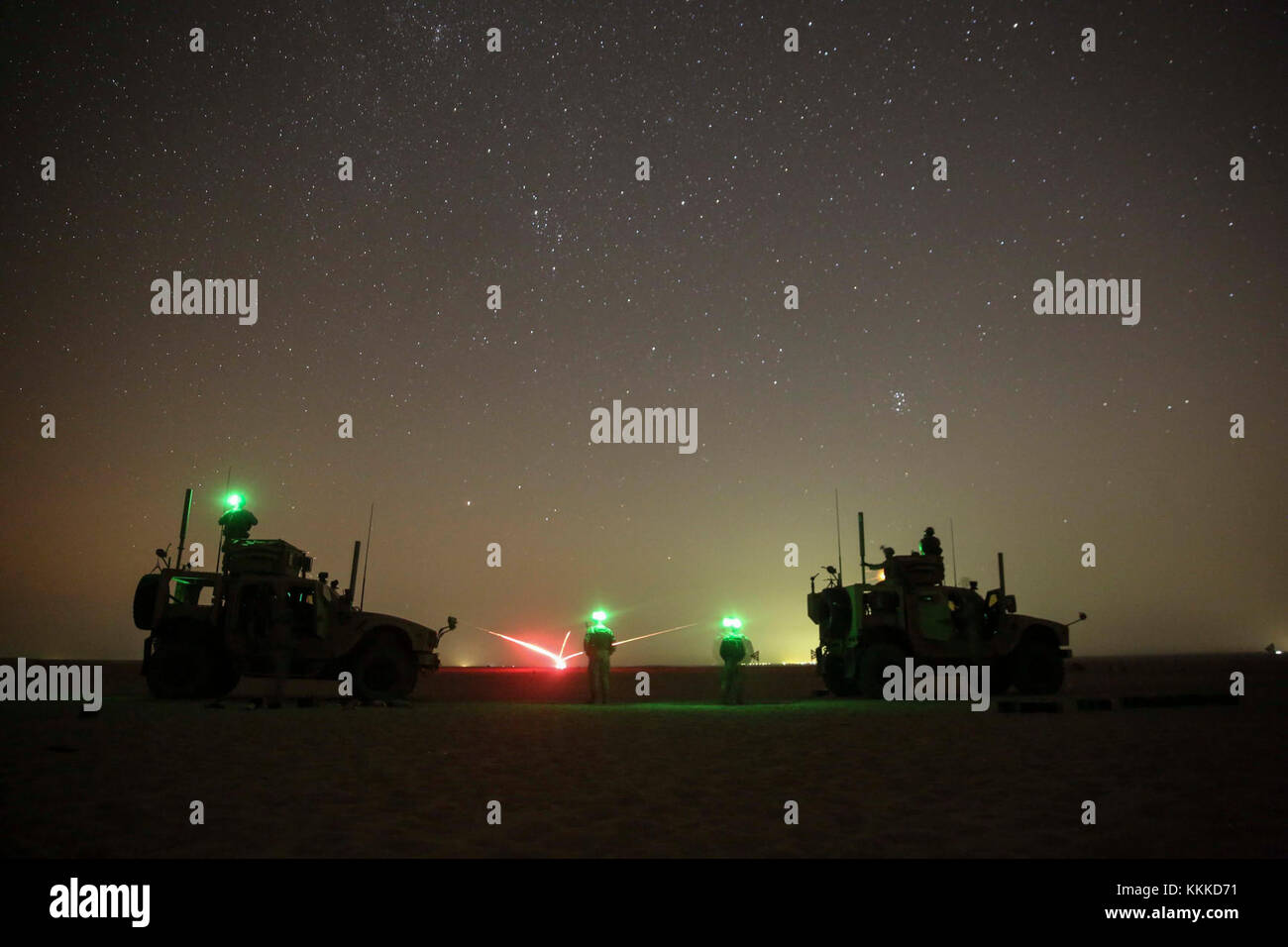 U.S. 5TH FLEET AREA OF OPERATIONS – Machine gunners with Company A, 1st ...