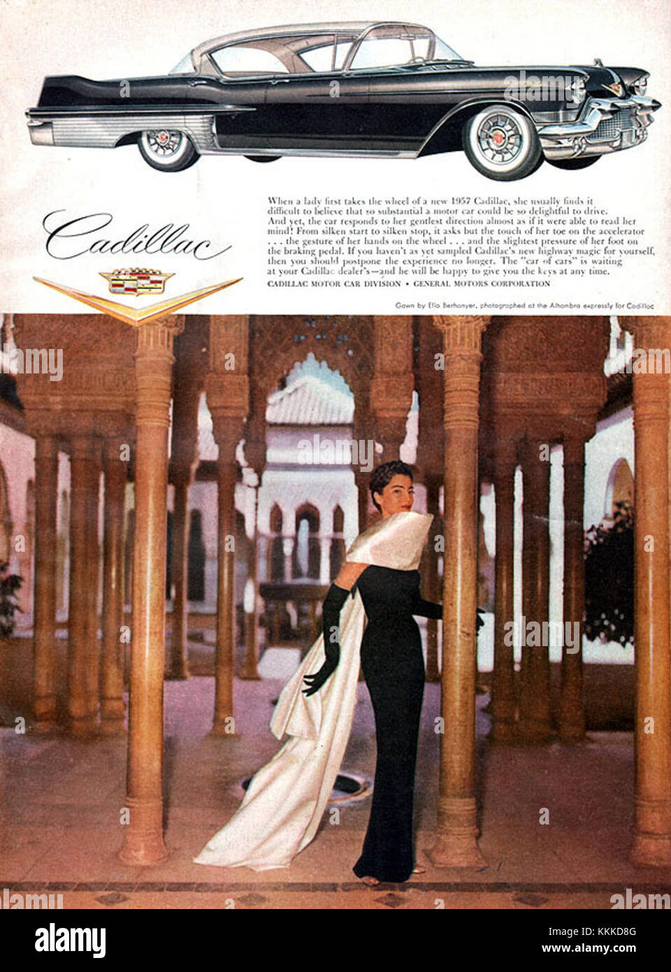 The 1957 Cadillac advertisement showcases the luxury and innovation of ...