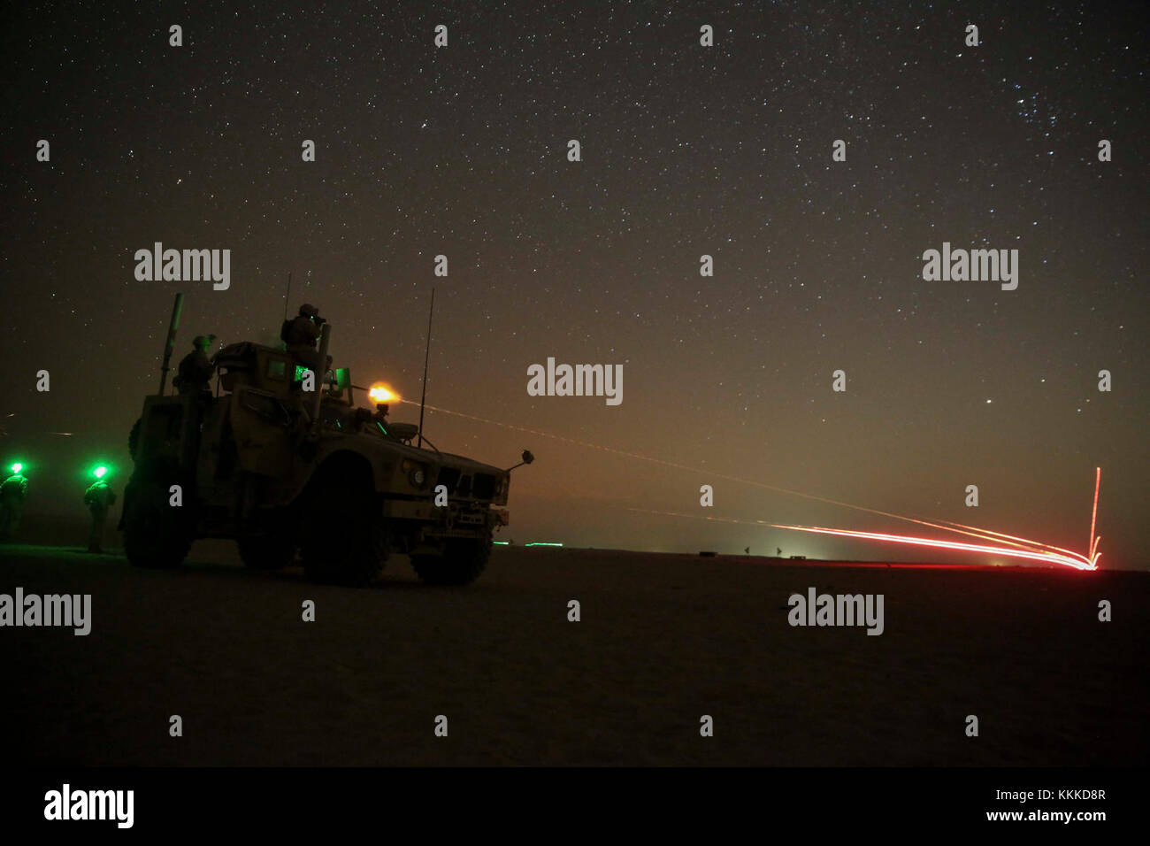 U.S. 5TH FLEET AREA OF OPERATIONS – Machine gunners with Company A, 1st ...