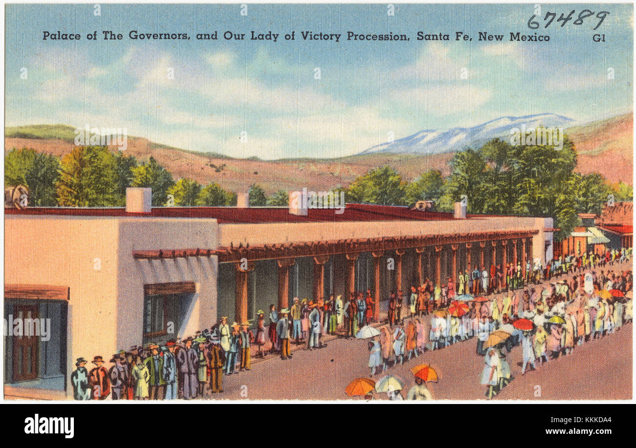 The Palace of the Governors in Santa Fe, New Mexico, is a historic ...