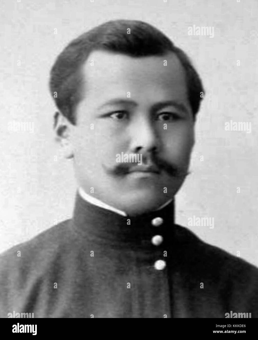 Mustafa Shokay, a prominent historical figure, is shown in his youth ...