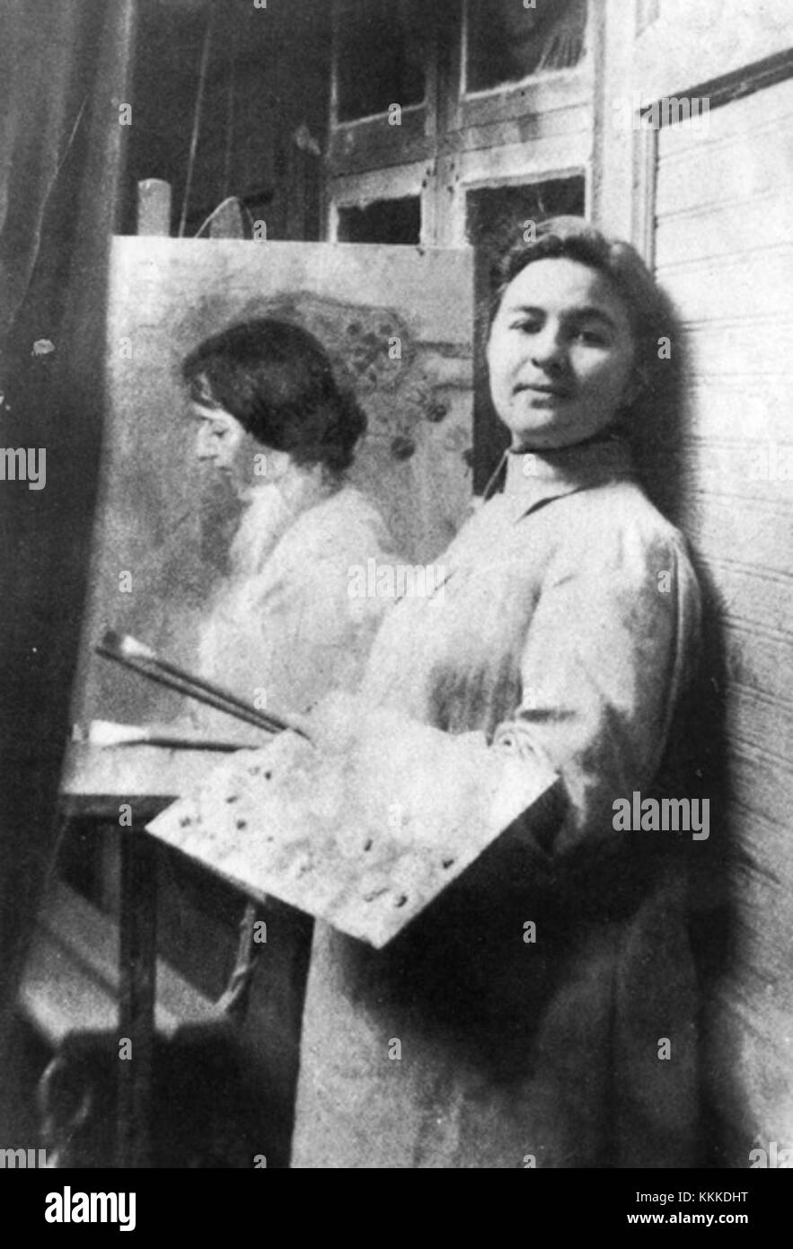 Photograph of Nadezhda Voytinskaya, an artist or individual at work in ...