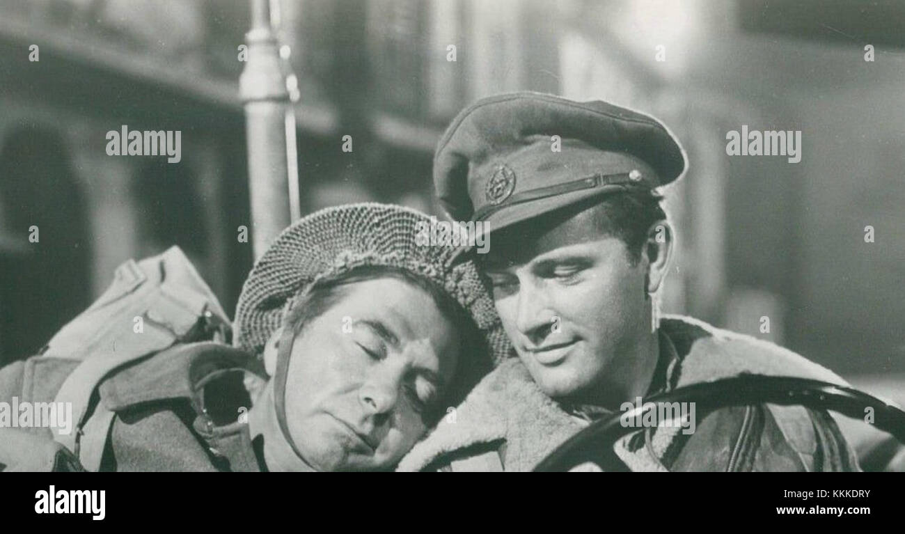 A still from the 1953 film 'Desert Rats', depicting the action-packed ...