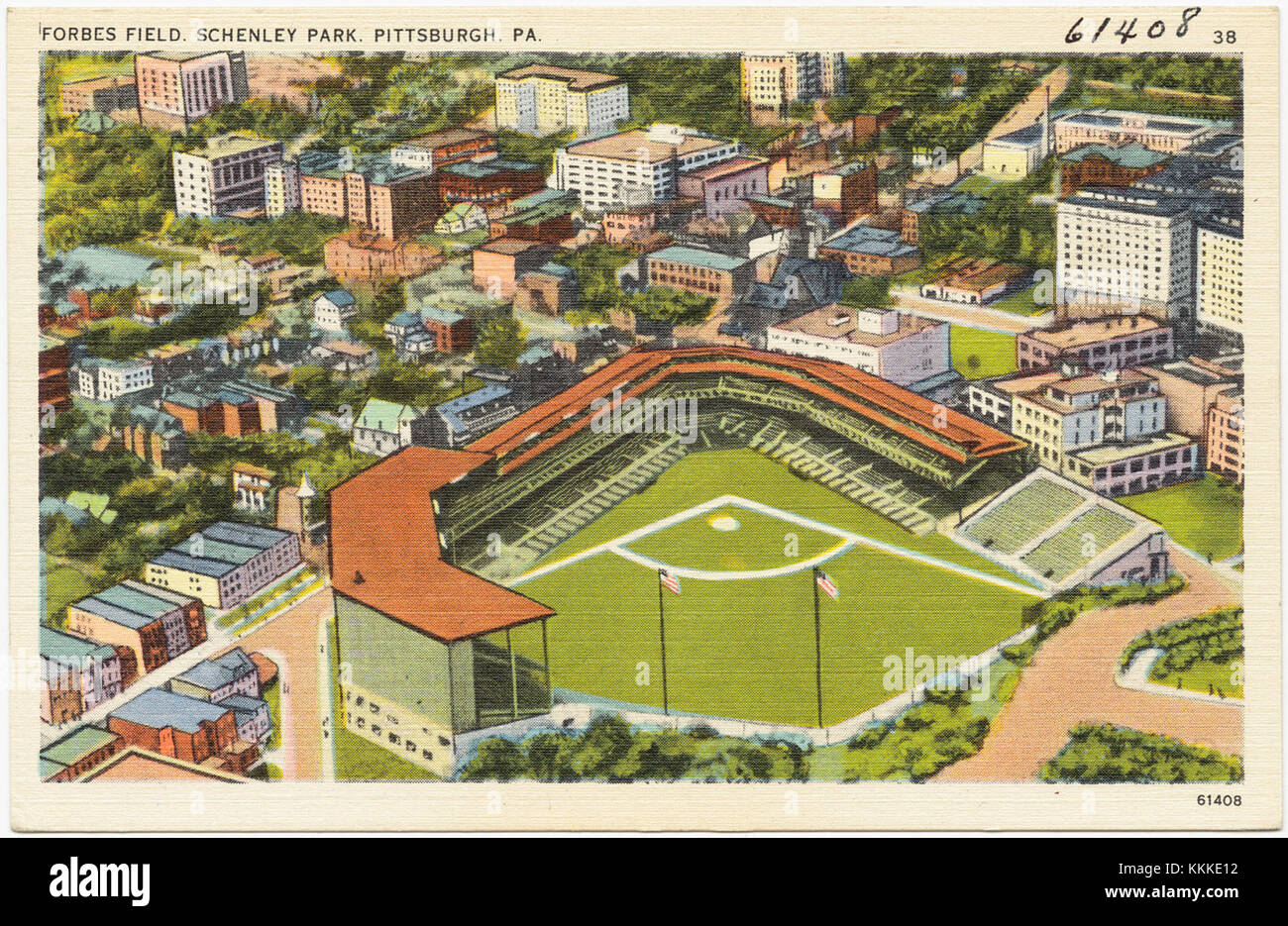 Forbes Field, located in Schenley Park in Pittsburgh, Pennsylvania, was ...