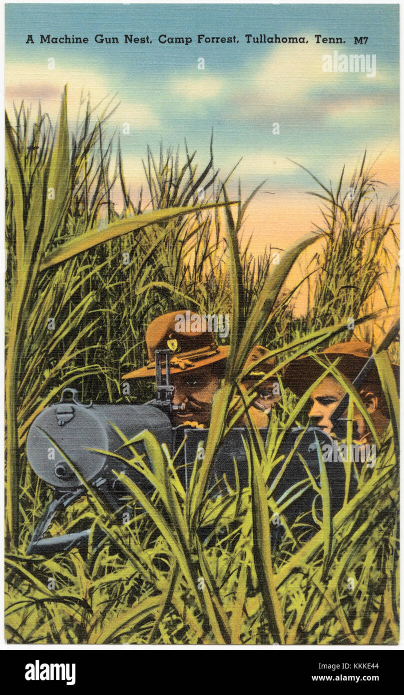 A machine gun nest, Camp Forest, Tullahoma, Tenn Stock Photo - Alamy